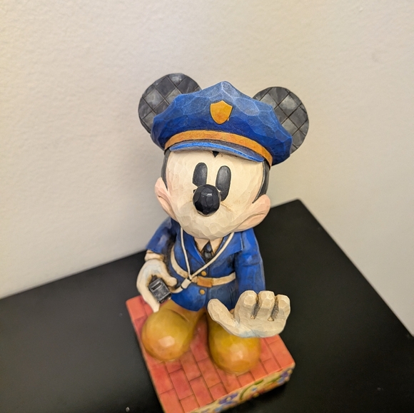 Accents | Mickey Mouse Police Officer Figurine Jim Jordan Protect And ...